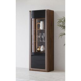 Home Affaire Vitrine &raquo;Kasai&laquo; schwarz Dekorfolie, FSC -zertifizierter Holzwerkstoff, Glas, MDF
