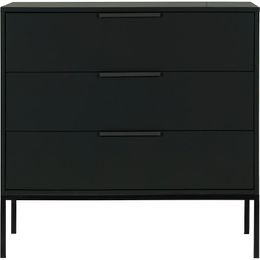 Woood Sideboard &raquo;Adam&laquo; Schubkasten-Kommode, B 94 cm x H 93 cm schwarz Holzwerkstoff