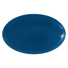 Seltmann Weiden Servierplatte &raquo;Life Fashion&laquo; Platte oval blau Porzellan