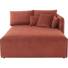 OTTO home Ottomane &raquo;N&ouml;re&laquo; Lounge-Modul - zum eigenen Zusammenstellen, Breite 138cm, Tiefe 168cm orange 92% Polyester, 8% Polyamid