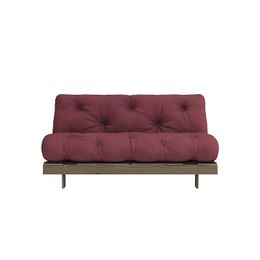 Karup Design Daybett &raquo;Daybett Roots Schlafsofa &ndash; G&auml;stebett & Sofa aus FSC -Kiefer&laquo; Inkl. Futonmatratze, in mehreren Gr&ouml;&szlig;en & Farben erh&auml;ltlich rot Bezug: 80% 