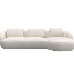 FLEXLUX Wohnlandschaft &raquo;Torino, rund, L-Form, Sofa-Ecke mit Recamiere, Longchair-Sofa&laquo; Modernes, organisches Sofa-Design, Kaltschaum, 