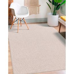 MERINOS Teppich &raquo;Mix Art 180&laquo; rechteckig 4 mm H&ouml;he robuster Kurzflorteppich mit Flitzr&uuml;cken, alle R&auml;ume beige Polyester