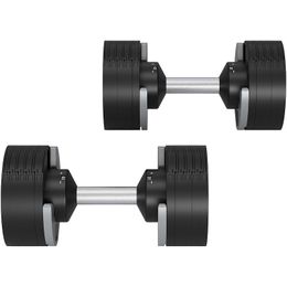 Horizon Fitness Dumbbell &raquo;verstellbare Hanteln&laquo; 40 kg Set, 2 verstellbare Hanteln, 24 Stk. tlg. schwarz Dumbbell