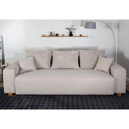 Collection AB Schlafsofa &raquo;Yves, Liegefl&auml;che (B/T): 142/194 cm&laquo; inkl. Bettfunktion, Bettkasten, Federkern & Zierkissen beige 100% Polyester