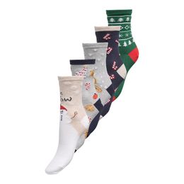Only Damen Only Freizeitsocken &raquo;ONLCHRISTMAS 5-PACK SOCKS IN A BOX&laquo; 5 Paar tlg. Einheitsgr&ouml;&szlig;e