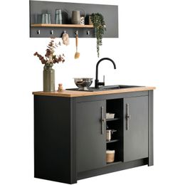 OTTO home Pantryk&uuml;che &raquo;KS-Westminster&laquo; Breite 130 cm, ohne E-Ger&auml;te grau