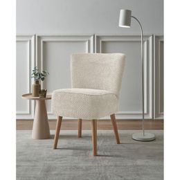 ED EXCITING DESIGN Cocktailsessel &raquo;Earl&laquo; K&uuml;chenstuhl, K&uuml;chensessel beige 95% Polyester, 5% Polyamide