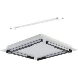 Eglo Deckenleuchte &raquo;ZAMPOTE&laquo; LED-Modul 1 Stk. Warmwei&szlig; Deckenleuchte in wei&szlig; und schwarz aus Alu, Stahl - 25W - Warmwei&szlig; schwarz-wei&szlig;