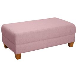 Home Affaire Hocker &raquo;Belfort&laquo; rosa Luxus-Microfaser Vintageoptik(100% Polyester);Struktur fein ( 100% Polyester);Luxus-Microfaser ALTARA NUBUCK (100% 