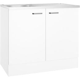 Optifit Sp&uuml;lenschrank &raquo;OPTImulti&laquo; Breite 100 cm, Tiefe 60 cm, mit Sp&uuml;lenauflage Spanplatte