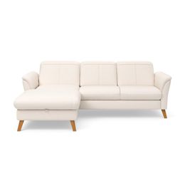 Sit & More sit&more Ecksofa &raquo;Romero L-Form&laquo; wahlweise mit oder ohne Relax-Funktion, Bettfunktion, Bettkasten beige 100% Polyester