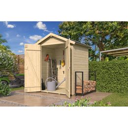 Nordic Holz Gartenhaus &raquo;Elementhaus KENT 2.1&laquo; beige Massivholz