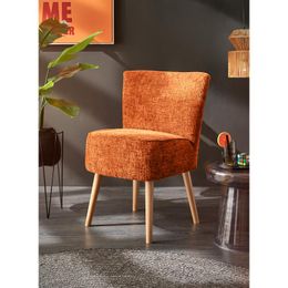 ED EXCITING DESIGN Cocktailsessel &raquo;Earl&laquo; K&uuml;chenstuhl, K&uuml;chensessel orange 100% Polyester