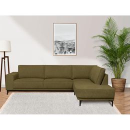 OTTO home Ecksofa &raquo;Casina&laquo; mit abgerundeter Ottomane, in einem weichen Chenille-Stoff gelb 90%Polyester, 10% Nylon