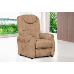 Sit & More sit&more TV-Sessel &raquo;Bastian&laquo; wahlweise manuell verstellbar oder mit Motor und Aufstehhilfe braun Kunstleder SOFTLUX ;Luxus-Microfaser ALTARA NUBUCK (