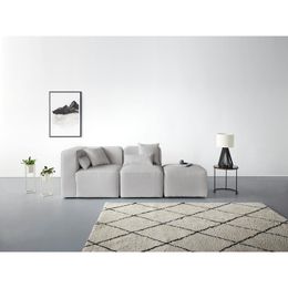 Home Affaire 3-Sitzer &raquo;Sundstrup&laquo; Modulserie, individuelle Zusammenstellung grau 93% Polyester, 6% Acryl, 1% Baumwolle