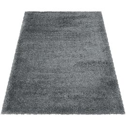 Ayyildiz Teppiche Hochflor-Teppich &raquo;FLUFFY 3500&laquo; rechteckig 50 mm H&ouml;he Langflor, Shaggy, uni, robust, auch in rund erh&auml;ltlich, Wohnzimmer grau Polypropylen (PP)