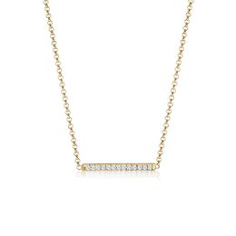 Elli DIAMONDS Herren Elli DIAMONDS Collierkettchen &raquo;Klassisch Diamanten Reihe (0.065 ct.) 375 Gelbgold&laquo; gold
