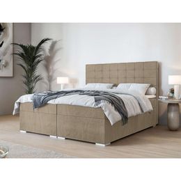 Home Affaire Bett &raquo;Semla mit Matratze und Topper, in 3 Breiten (140, 160 und 180 cm)&laquo; Boxspringbett mit Kopfteil, Bettkasten, Matratze (BFK/TFK) und 