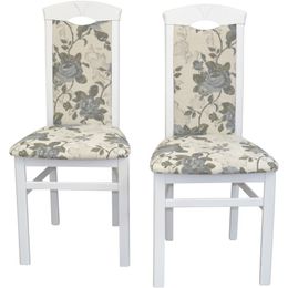 HOFMANN LIVING AND MORE Esszimmerstuhl (Set) 2 Stk. beige Polyester