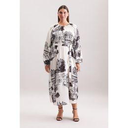 Seidensticker Damen Seidensticker Sommerkleid &raquo;Schwarze Rose&laquo; 1/1 Druck 4XL (48), Normalgr&ouml;&szlig;en