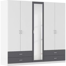 Rauch Dreht&uuml;renschrank &raquo;Kleiderschrank Schrank Garderobe W&auml;scheschrank BORBONA&laquo; Breiten 226/271 cm, H&ouml;he 210 cm, in 2 Breiten, mit Spiegel und vielen 