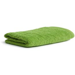 M&ouml;ve Badetuch &raquo;Superwuschel&laquo; Badetuch mit Bord&uuml;re, 100% Premium Cotton Baumwolle, einfarbig, weich gr&uuml;n Walkfrottee, Baumwolle