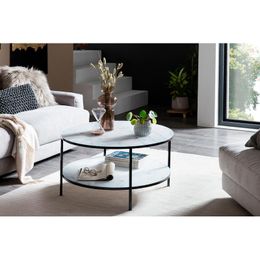 Salesfever Couchtisch &raquo;Caorle Coffeetable im minimalistischen Stil&laquo; Eleganz trifft Stil: Tischplatten in Marmoroptik schwarz-wei&szlig;