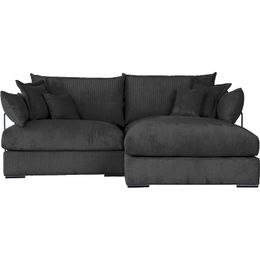 Home Affaire Ecksofa &raquo;Casa XL L-Form, Breite 190 cm&laquo; Mega-Sofa, Cord oder Chenille-Struktur w&auml;hlbar, mit Federkern! 100% Polyester