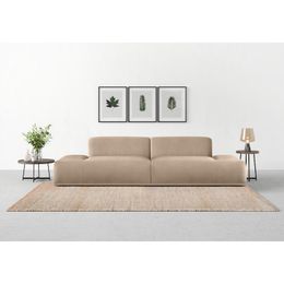 Trendmanufaktur Big-Sofa &raquo;Braga, toller Sitzkomfort, Designsofa&laquo; in moderner Optik, mit hochwertigem Kaltschaum grau 100% Polyester