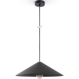Paco Home Pendelleuchte &raquo;ROLLINA&laquo; E27 Pendelleuchte Esszimmer K&uuml;chenlampe Metall Industrial Design E27 schwarz