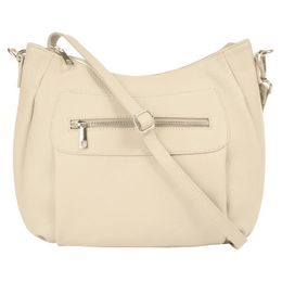 Samantha Look Damen Umh&auml;ngetasche echt Leder, Made in Italy beige