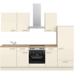 Nobilia K&uuml;chenzeile &raquo;"Touch I"&laquo; vormontiert, Ausrichtung w&auml;hlbar, Breite 270 cm, wahlw. mit E-Ger&auml;ten wei&szlig;