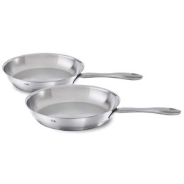 Fissler Pfannen-Set &raquo;Catania&laquo; Edelstahl 18/10 Set, &Oslash; 24 cm + 28 cm, 2 Stk. tlg. Backofen- und Sp&uuml;lmaschinengeeignet, Inuktion