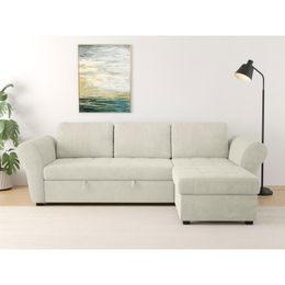 Trends by HG Ecksofa &raquo;Lasse L-Form, B: 259 cm&laquo; mit Bettfunktion & Bettkasten 90% Polyester;10% Nylon