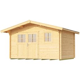 Weka Gartenhaus &raquo;111 Gr.1, 28 mm, natur&laquo; beige Massivholz