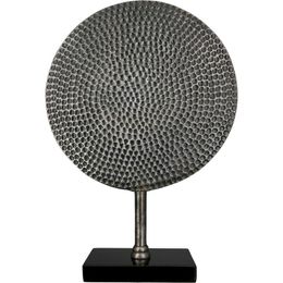 Casablanca by Gilde Wanddekoobjekt &raquo;Skulptur Round&laquo; silber Aluminium