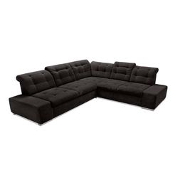 Sit & More sit&more Ecksofa &raquo;Pale L-Form&laquo; inklusive Kopfteilverstellung, wahlweise mit Bettfunktion schwarz Primabelle , unsere bew&auml;hrte Microfaser aus 100% 