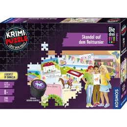 Kosmos Puzzle &raquo;Krimipuzzle Die drei !!! Skandal auf dem Reitturnier&laquo; Made in Germany bunt
