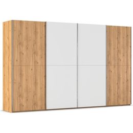 Rauch Schwebet&uuml;renschrank &raquo;Kleiderschrank Schrank Garderobe Schlafzimmerschrank SCALE-WOOD&laquo; edle geteilte Front in massiver Asteiche mit Glast&uuml;ren 