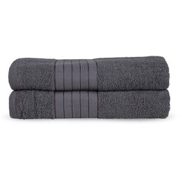 Good Morning Badetuch &raquo;Uni Towels&laquo; Baumwolle, Walkfrottee, Bord&uuml;re, 500 GSM, Einfarbig, ohne Aufh&auml;ngung grau Frottier, Obermaterial: 100% Baumwolle