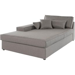 OTTO home Ottomane &raquo;Enid&laquo; einzeln stellbar oder als Teil eines Modulsofas, fester Sitzkomfort beige Baumwollmix (60% Baumwolle/40% Leinen);Struktur 