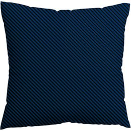 Schlafgut Kissenbezug &raquo;Woven Satin Fade&laquo; mit Farbverlauf blau Mako-Satin, Obermaterial: 100% Baumwolle