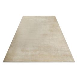 Wecon Home Hochflor-Teppich &raquo;Eriksson&laquo; rechteckig 25 mm H&ouml;he Hochflor, besonders weich, robust, Wohn- & Schlafzimmer, Uni-Farben beige Polyester