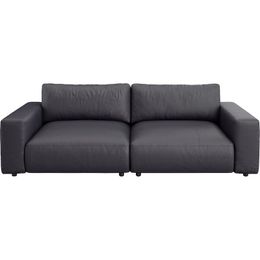 Musterring Big-Sofa &raquo;LUCIA&laquo; in vielen Qualit&auml;ten und 4 unterschiedlichen N&auml;hten, 2,5-Sitzer braun Flachgewebe FLORIS (100% Polyester);Flachgewebe VALMONT (60% 