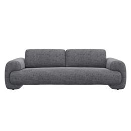 FLEXLUX 3-Sitzer &raquo;Molino Designsofa, Polstersofa, Einzelsofa, Couch&laquo; Kaltschaum & Stahl-Wellen f&uuml;r erstklassigen Sitzkomfort, F&uuml;sse Schwarz grau 100% 