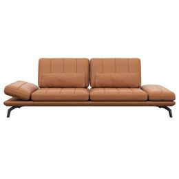 FLEXLUX 3-Sitzer &raquo;Tropea Funktionssofa, Designsofa, Relaxfunktion, TV-Couch,&laquo; mit Armteilverstellung sowie Sitztiefenverstellung, Breite 252 cm braun