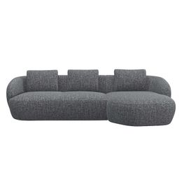 FLEXLUX Wohnlandschaft &raquo;Torino, rund, L-Form, Sofa-Ecke mit Recamiere, Longchair-Sofa&laquo; Modernes, organisches Sofa-Design, Kaltschaum, 