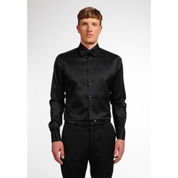 Eterna Herren Langarmhemd &raquo;SLIM FIT&laquo; NON IRON (b&uuml;gelfrei) schwarz 43, Normalgr&ouml;&szlig;en